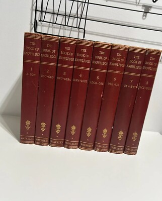 The Book Of Knowledge Waverley 8 Volume Set Vintage Collectable Charity ...