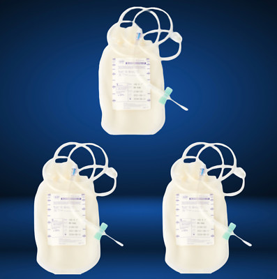 K-Shield Advantage Blood Draw Kit 600 mL with Collection Bag #BK-64A, 3 ...