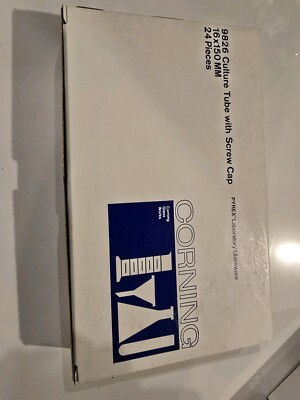 PYREX CORNING Screw Cap Culture Tubes 16X150 MM 24 pieces | eBay