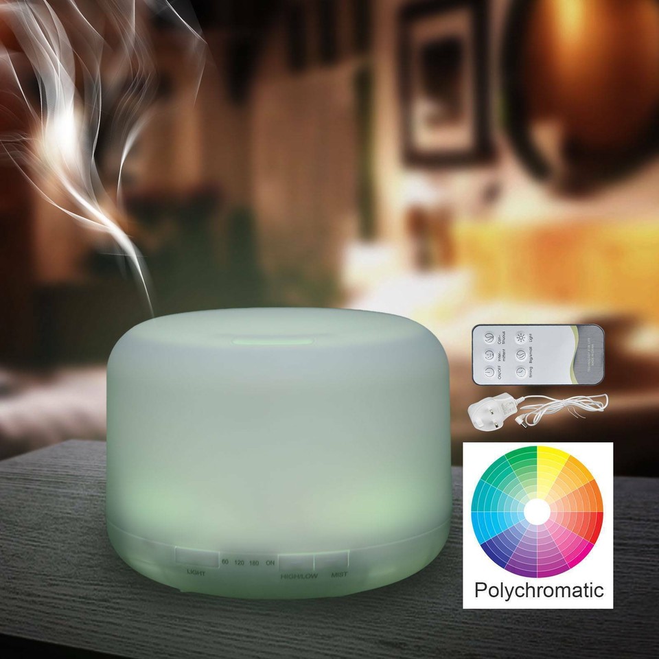 500ML Electric Air Diffuser Aroma Oil Humidifier LED Light Home ...