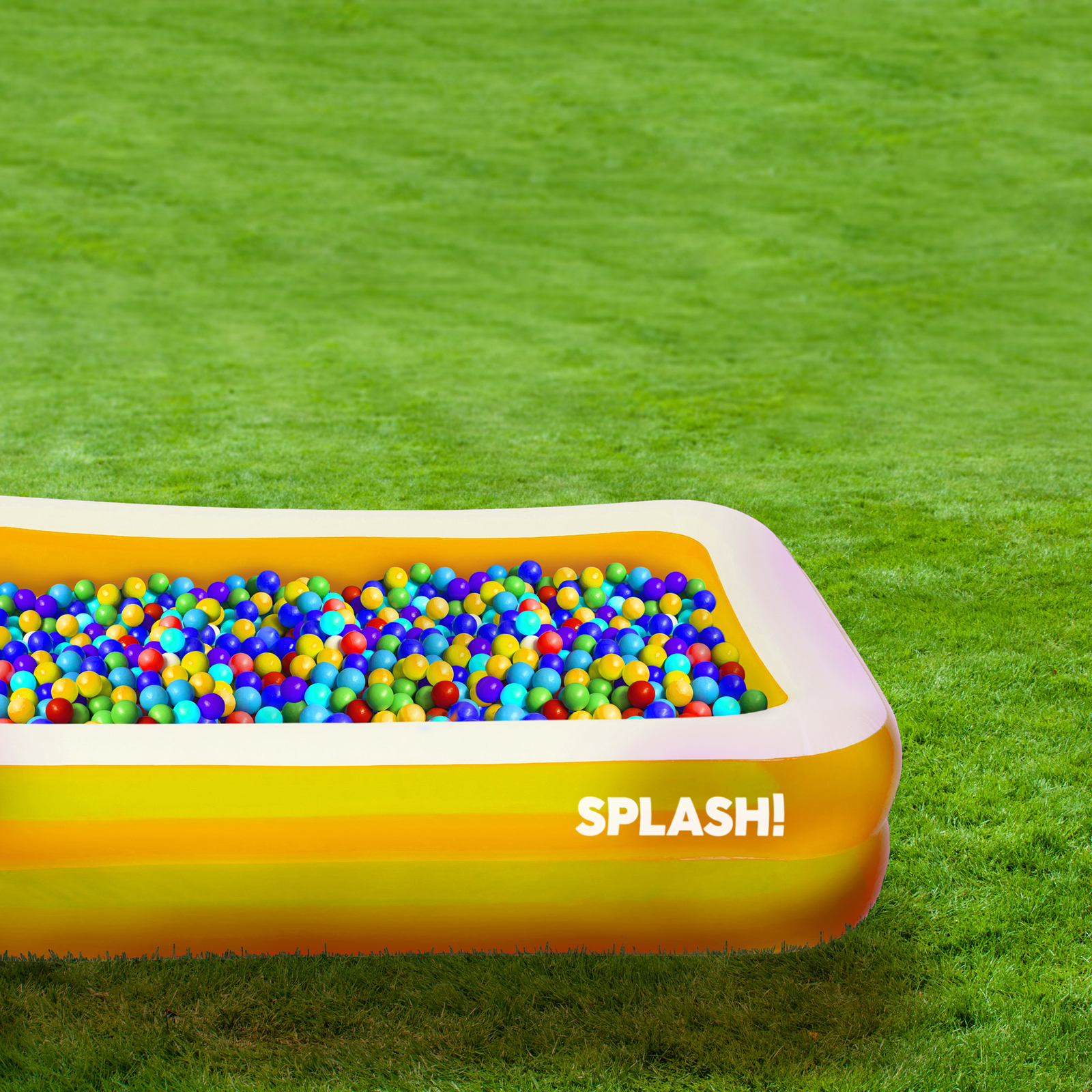 Giant Inflatable Rectangular Paddling Pool Outdoor Summer for Family ...