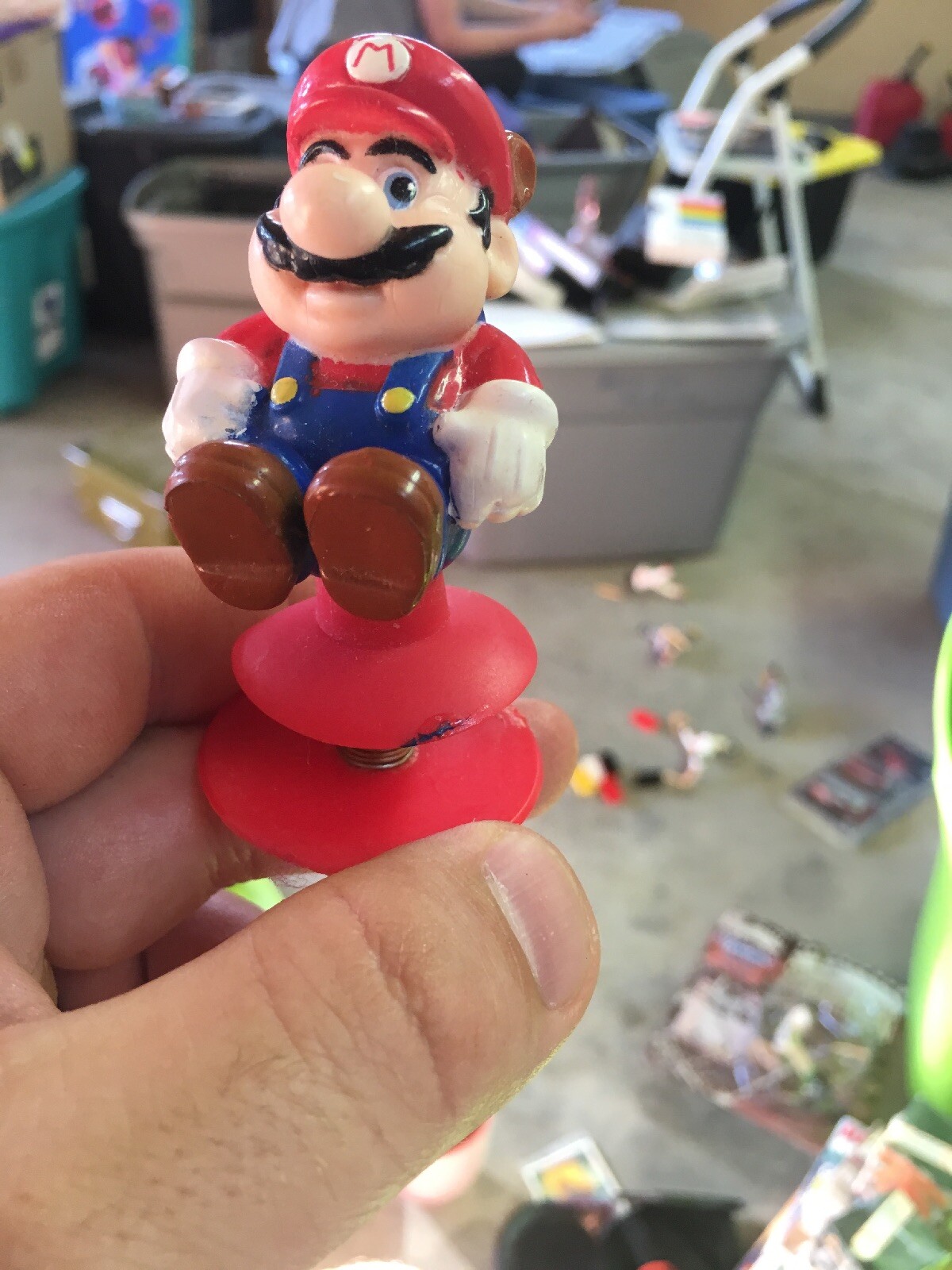 1989 Super Mario Bros. Pop Up Spring Toy Mario Figure Nintendo Toy ...