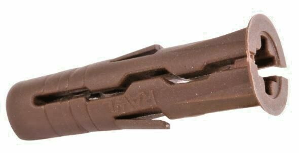 Rawl plug Wall Plugs 7 mm Brown Fixing Raw Plugs Rawl Plugs Brick ...