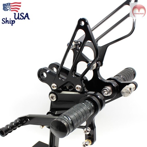 CNC Rearsets Rear set For Kawasaki Ninja ZX6R ZX636 2009-2014 2015 ...