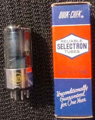 Vintage NOS Reliable Selectron 6SK7GT Vacuum Tube Metal Base Radio ...