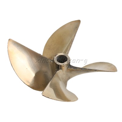 Yellow Aluminum Alloy RC Boat Propeller for Gasoline Boats Racing Boats ...