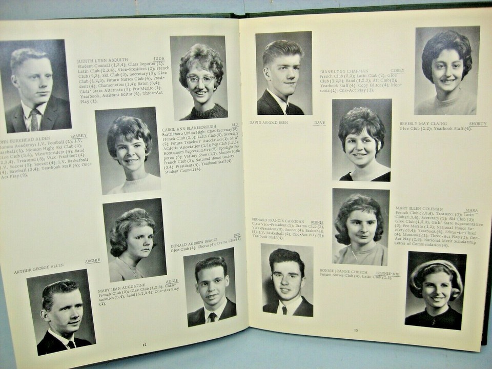 1964 Mustang, Monson High School, Monson, Massachusetts. Yearbook | eBay