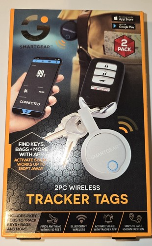 SmartGear 2pc Wireless Tracker Tags-New-Opened Box | eBay