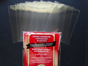 10 Loose Cardboard Gold Super Premium Thick Card Penny Sleeves | eBay