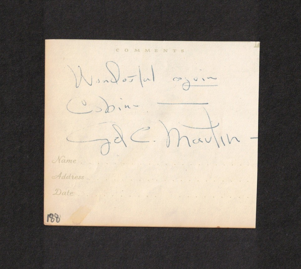Ed "Archie" Gardner & Cyd Charisse Original Dual-Signed Autograph Cut ...