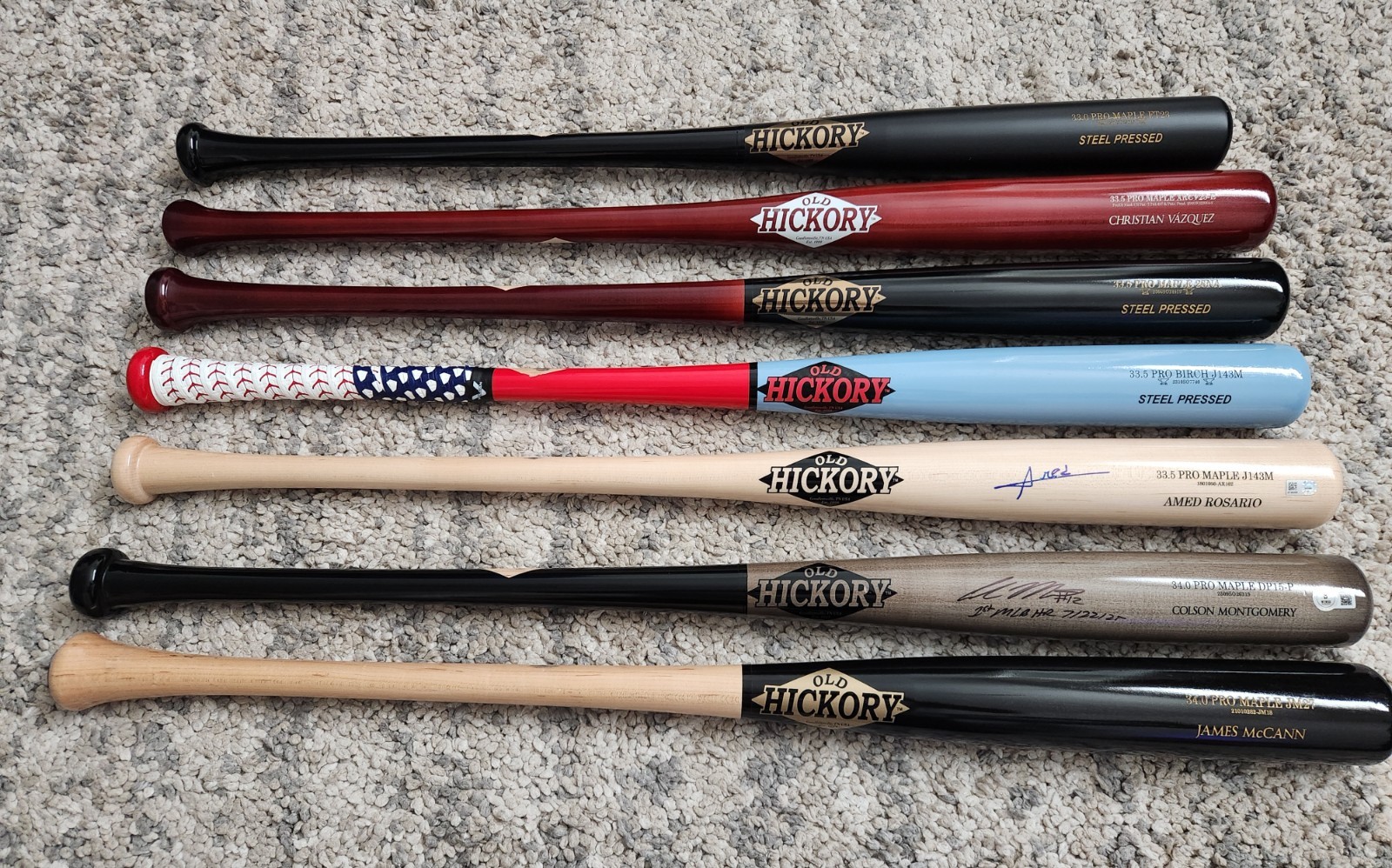 Old Hickory MLB Grade Ink Dot Maple/Birch Bats - Some Signed | eBay