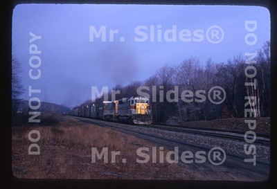 Original Slide EL Erie Lackawanna SDP45 3668 & U36C Action E.of ...