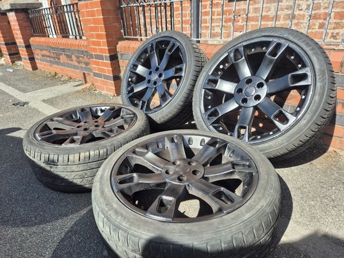 🌟 Range rover 22 inch overfinch style alloy wheels 5x120 with MATCHING ...
