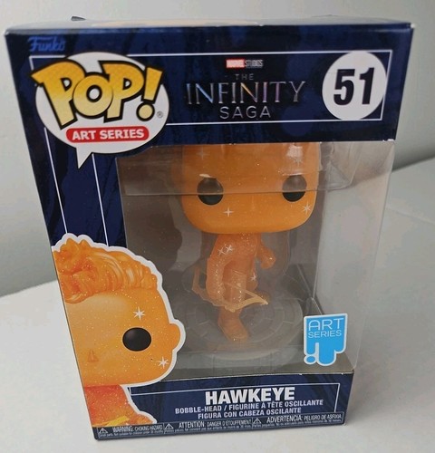 Funko Pop Art Series Marvel The Infinity Saga Hawkeye Bobble Head New ...