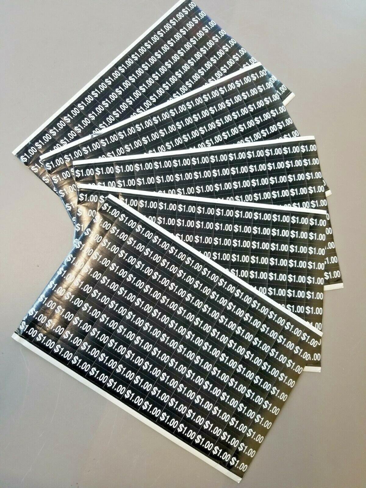 $1.00 VENDING MACHINE PRICE LABEL SHEET 650 STICKERS 5 STICKER SHEETS ...