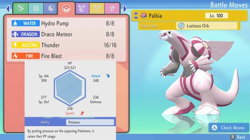 Palkia 🌟Shiny🌟 Normal 6IV - Pokemon Brilliant Diamond & Shining Pearl ...