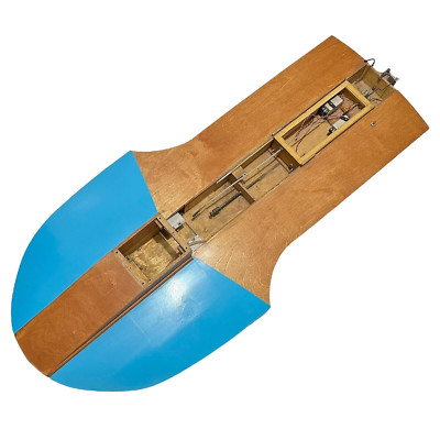 VINTAGE HYDROPLANE WOOD 44" RC TETHER RACING BOAT | eBay
