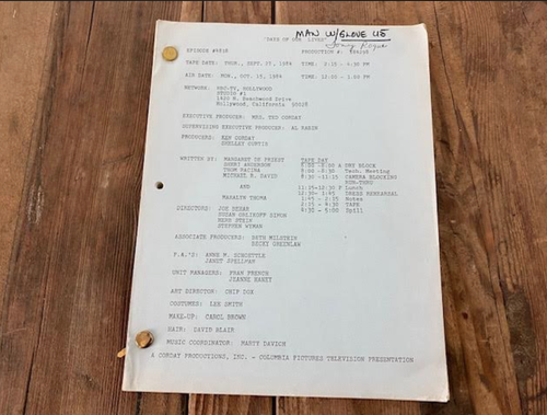 Days of Our Lives - Original TV script - Episode #4818 1984 | eBay