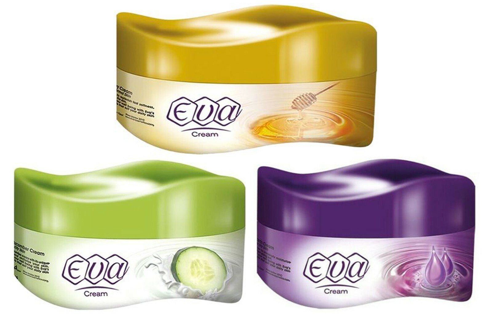 6oz,170g. EVA SKIN Care Glycerine Honey Yogurt Cream Facial Moisture ...