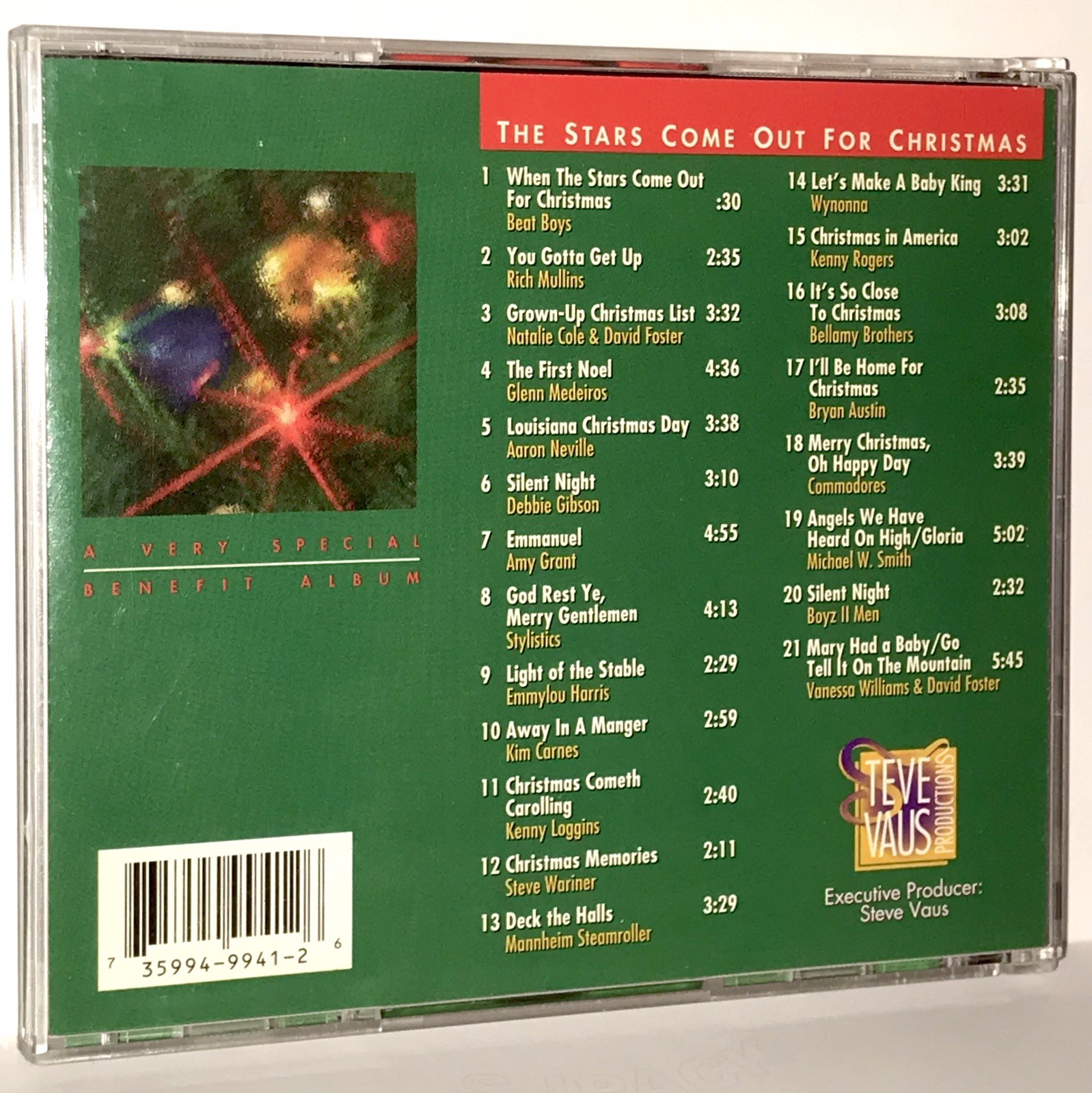Steve Vaus The Stars Come Out For Christmas CD 1994 Kenny Loggins Kenny ...