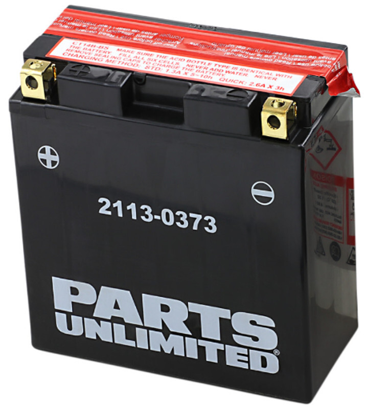 Parts Unlimited - 2113-0373 - AGM Maintenance Free Battery for sale ...