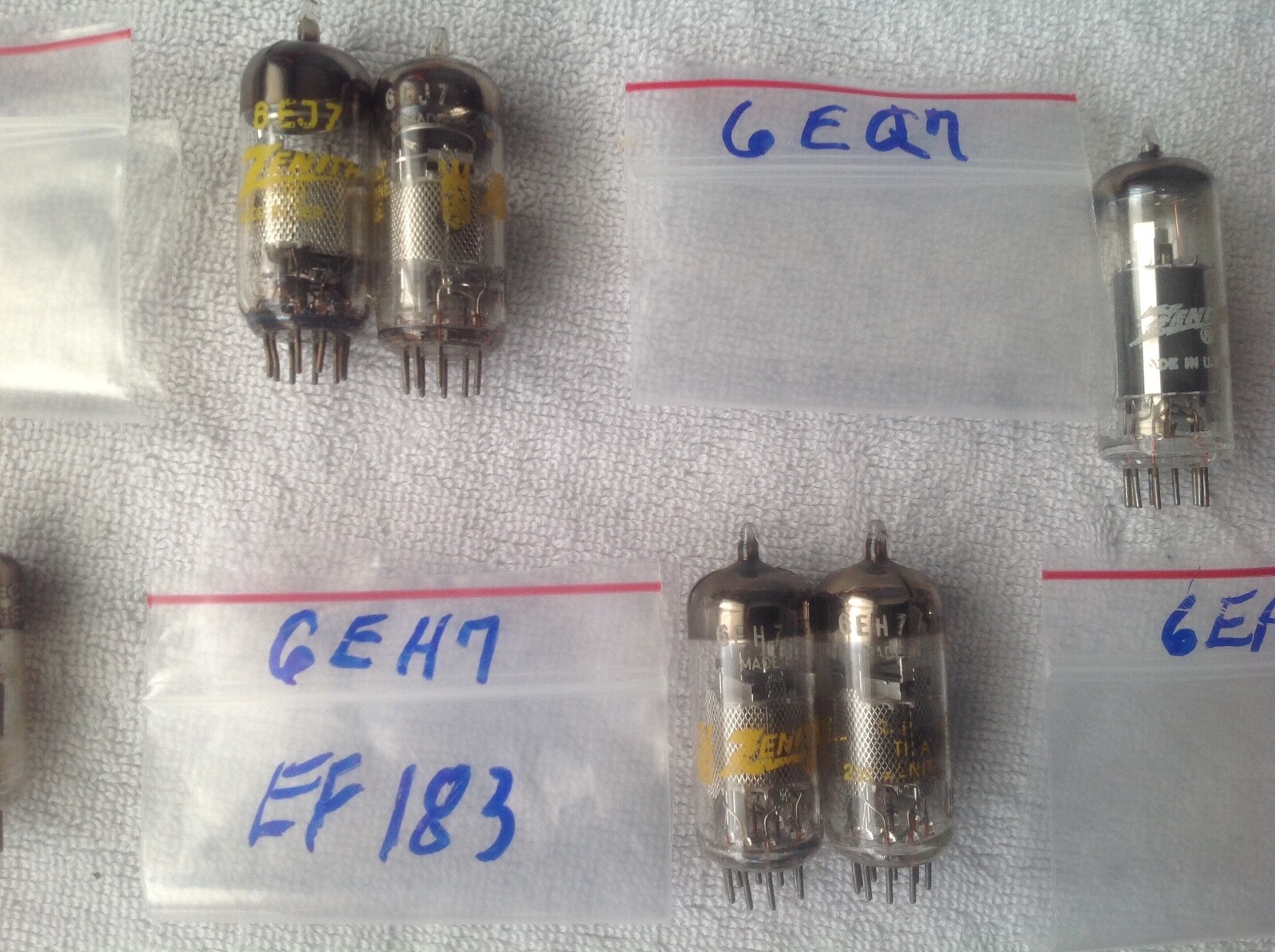 6EA8, 6DJ8, 6EH7, 6EJ7, 6EQ7, 6ER5, 6ES8, 6EZ8, 6EW6 Vacuum Tubes (16 ...