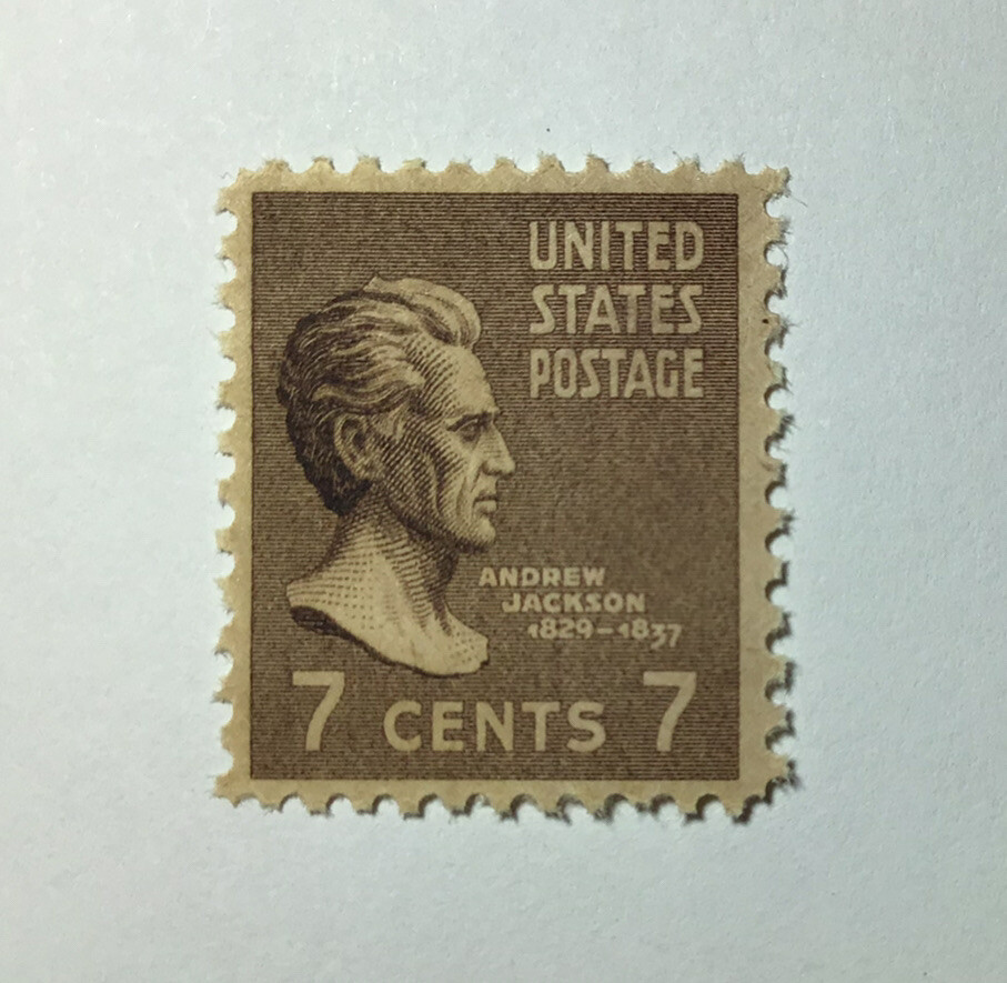 Andrew Jackson Stamp TWENTY 4 1/2 Cent The Hermitage Stamp Issue Of