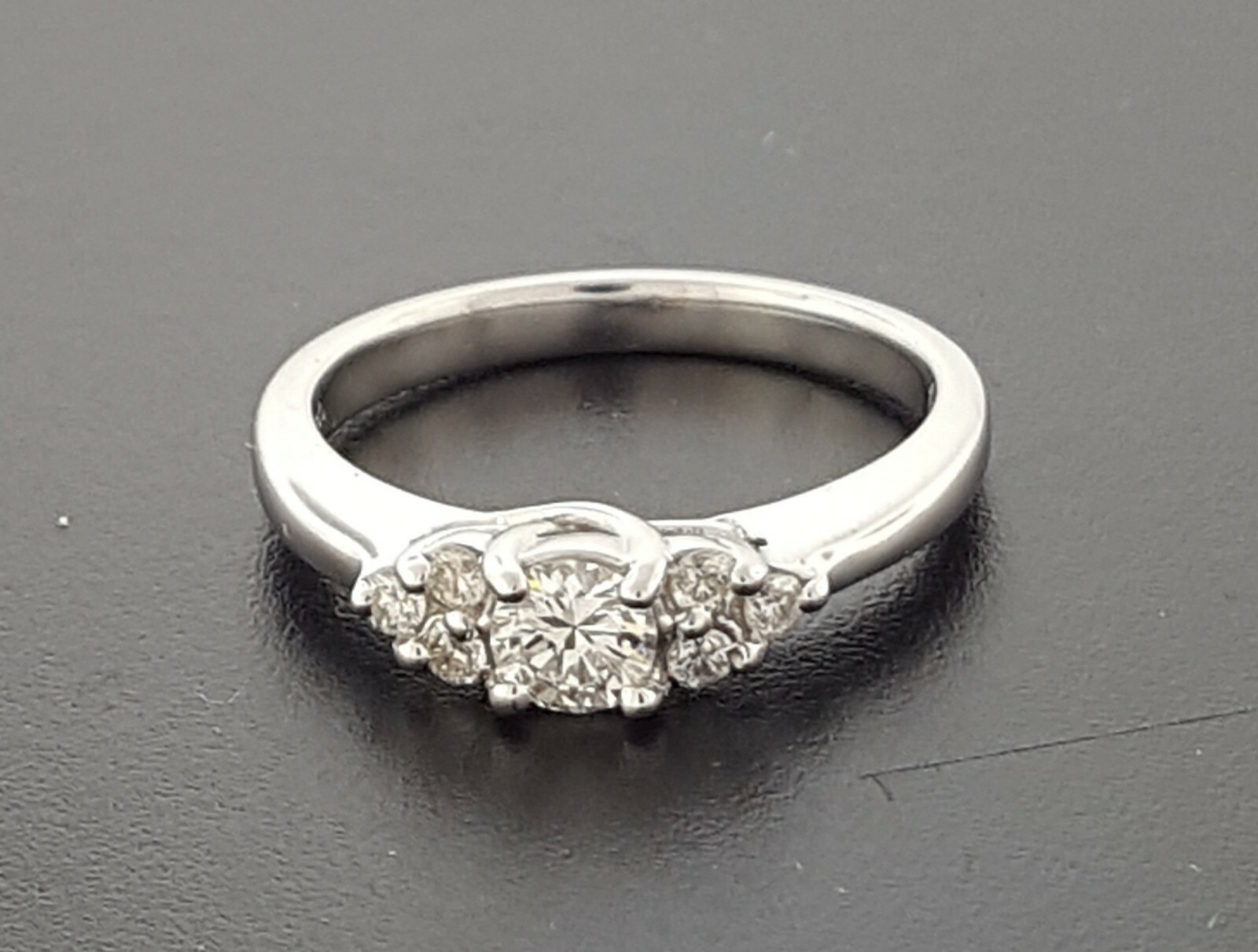 .30ct Round Diamond G SI3 14K White Gold Plus Accents Engagement Ring ...