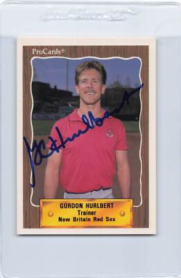 1990 New Britain Red Sox ProCards #Gordon Hurlbert Signed Auto *J6613 ...