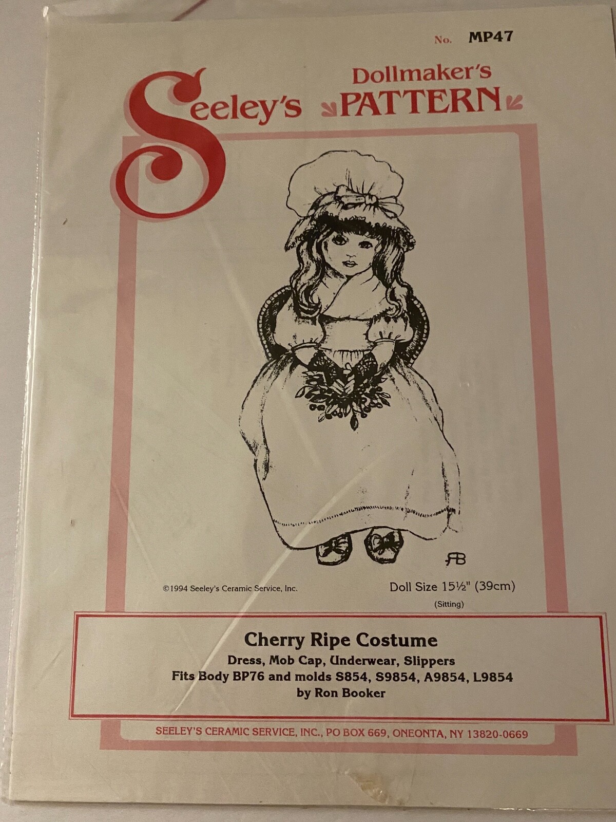 Seeley's Vintage Dollmaker's Pattern MP47 Cherry Ripe Costume | eBay