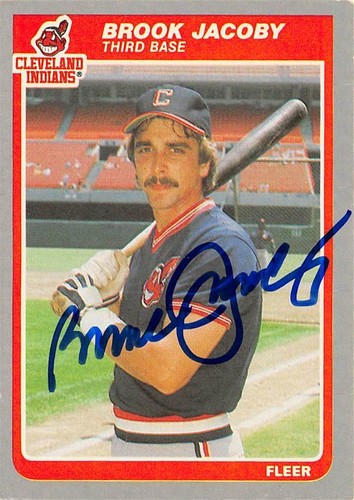 Brook Jacoby autographed Baseball Card (Cleveland Indians) 1985 Fleer ...