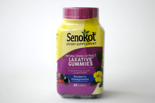 Senokot Laxative Gummies Natural Senna Extract 60 Ct Blueberry ...
