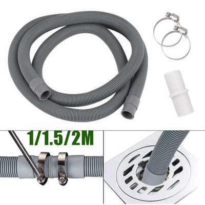 Washing Machine Water Pipe Washer Drain Hose Washer Pipe 1/1.5/2M ...