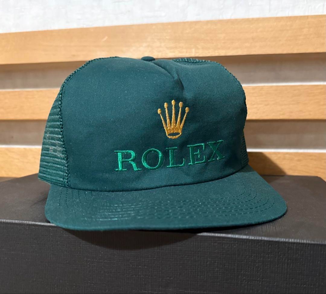 Rolex Tracker Caps Vintage Cap 80s 90s Mesh Cap Green… - Gem