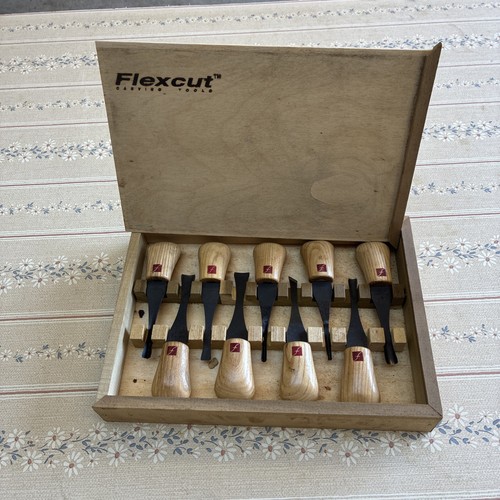 Flexcut Carving Tools 9 Piece Deluxe Palm Set Woodworking | eBay