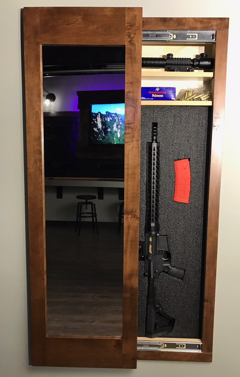 Sliding Mirror In Wall Gun Safe