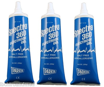 (3 pack)SPECTRA 360 ELECTRODE CONDUCTIVE GEL ECG GEL 8.5 oz (NEW)(FREE ...