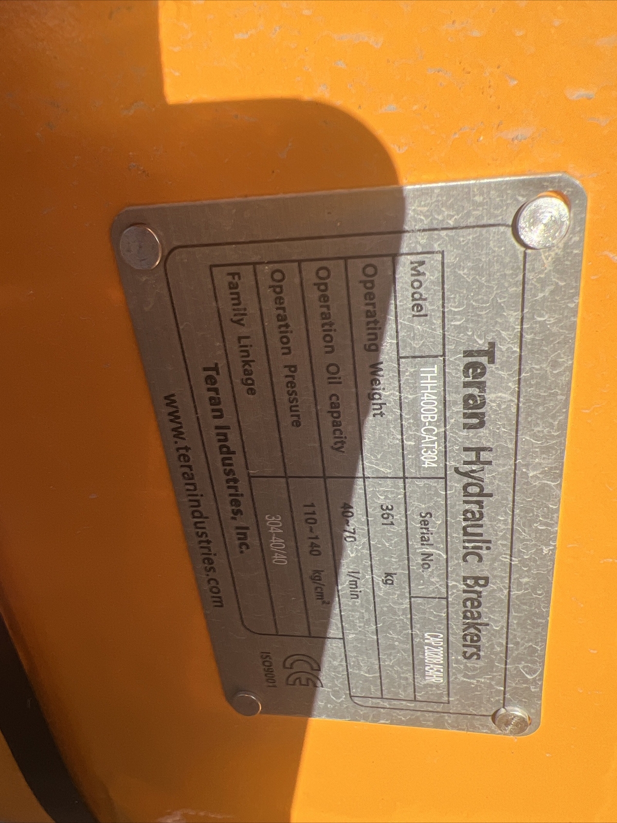 Cat 304 Hydraulic Hammer Concrete Breaker Mini Excavator 40 Mm Pins New ...