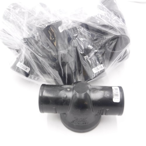 10 pack Holdrite 2" TESTRITE No-Hub PVC DWV Test/Cleanout Tee w/Plug ...