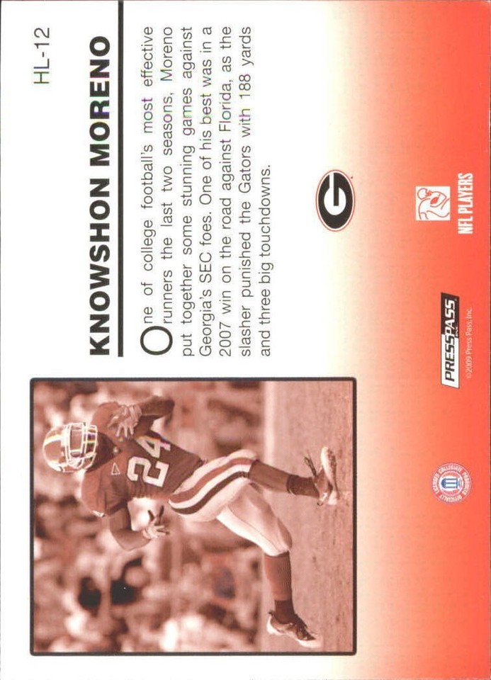 2009 Press Pass SE Headliners #HL12 Knowshon Moreno | eBay