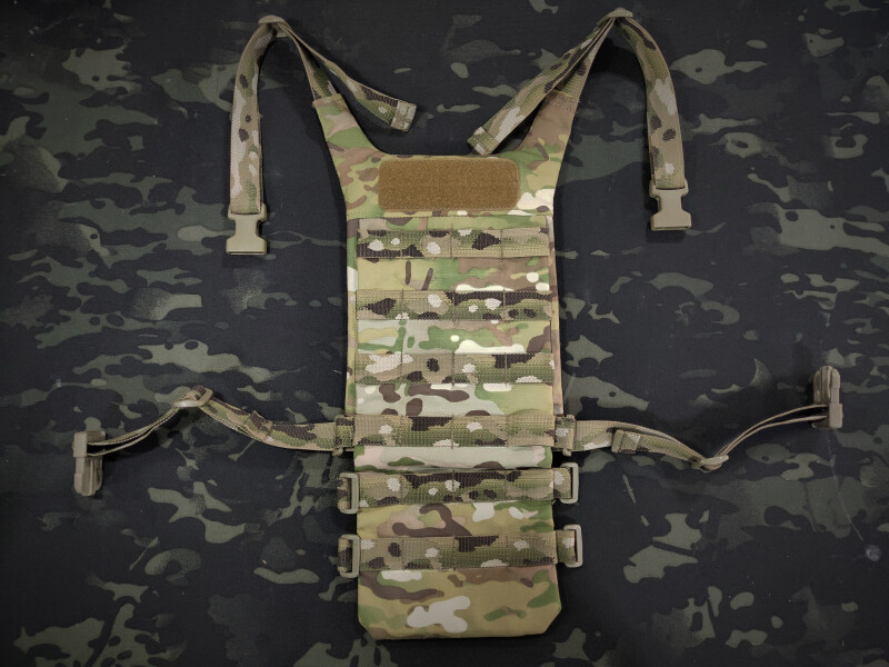 MOLLE Tactical Back Panel for SS D3 Tactical Vest Chest Rig Cummerbund ...