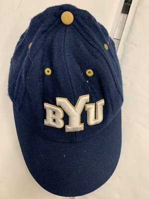BYU Hat Cap Adjustable Blue White Pre Owned HT5+118 | eBay