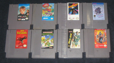 8 Pack of Games for NES .Authentic. Clean/Test. TMNT, Metal Gear, Ninja ...