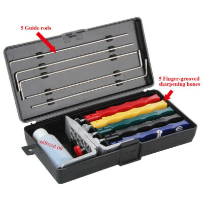 Controlled Angle Knife Sharpening System 5 Stone Sharpener Plastic | eBay