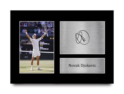 Novak Djokovic Excellent Gift Idea Framed Autograph Photo Prints to ...
