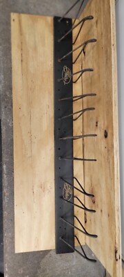 Vintage Gates FAN BELT Display RACK Wood w/ metal hooks Garage Sign Gas ...