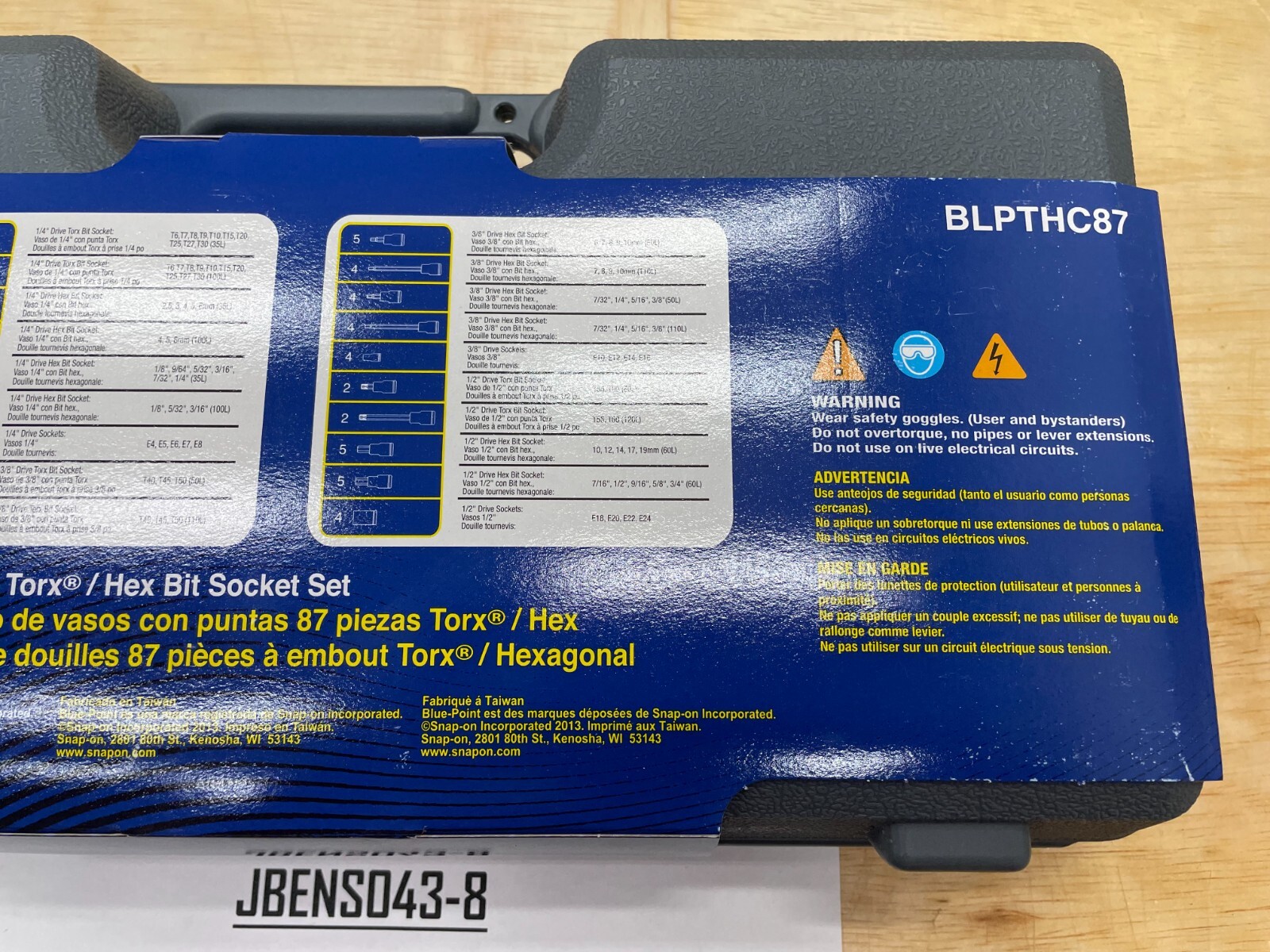 Blue-Point Tools 87pc Mix Drive Torx & Hex Master Bit Socket Set | 19mm ...