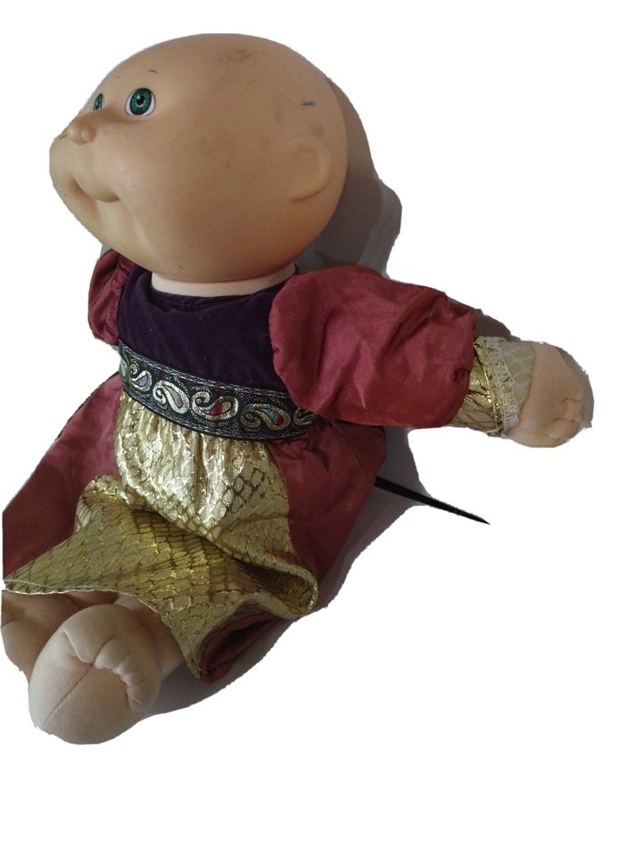 1990 Vintage Cabbage Patch Kids First Edition Hasbro Bald Green Eyes ...