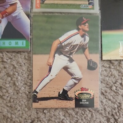 1992 Topps Stadium Club Rookie Card #360 Jim Thome RC W Bonus Cards | eBay