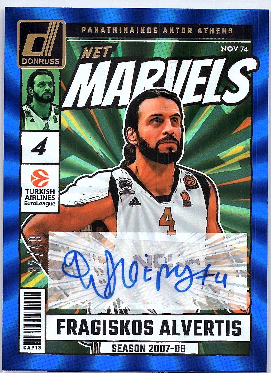 2024-25 Panini Donruss Euroleague - Net Marvels Signatures Fragiskos ...